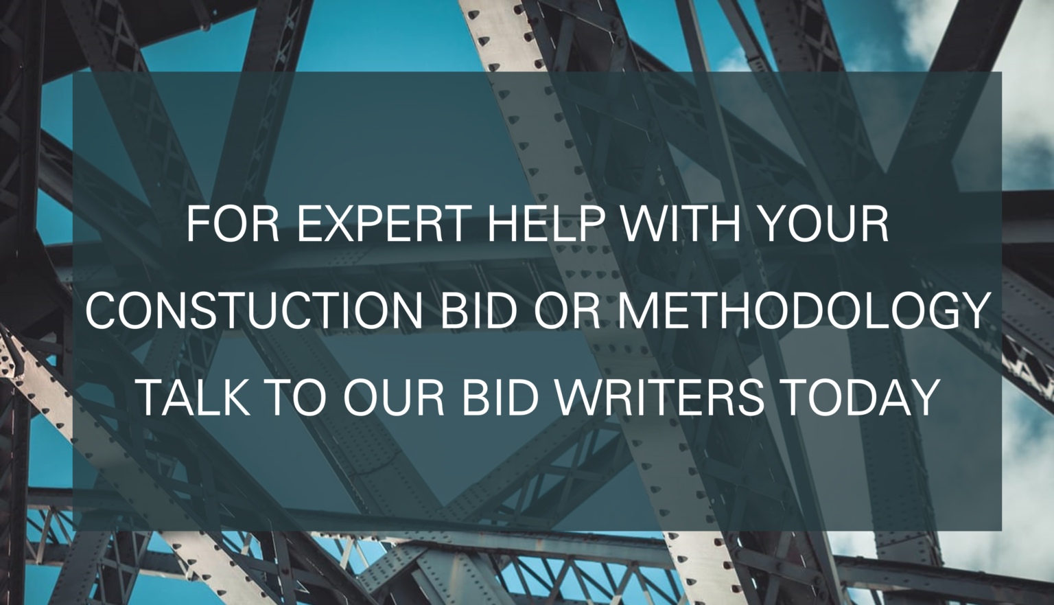 Expert Bid Writer specialising in Construction Methodology Statements